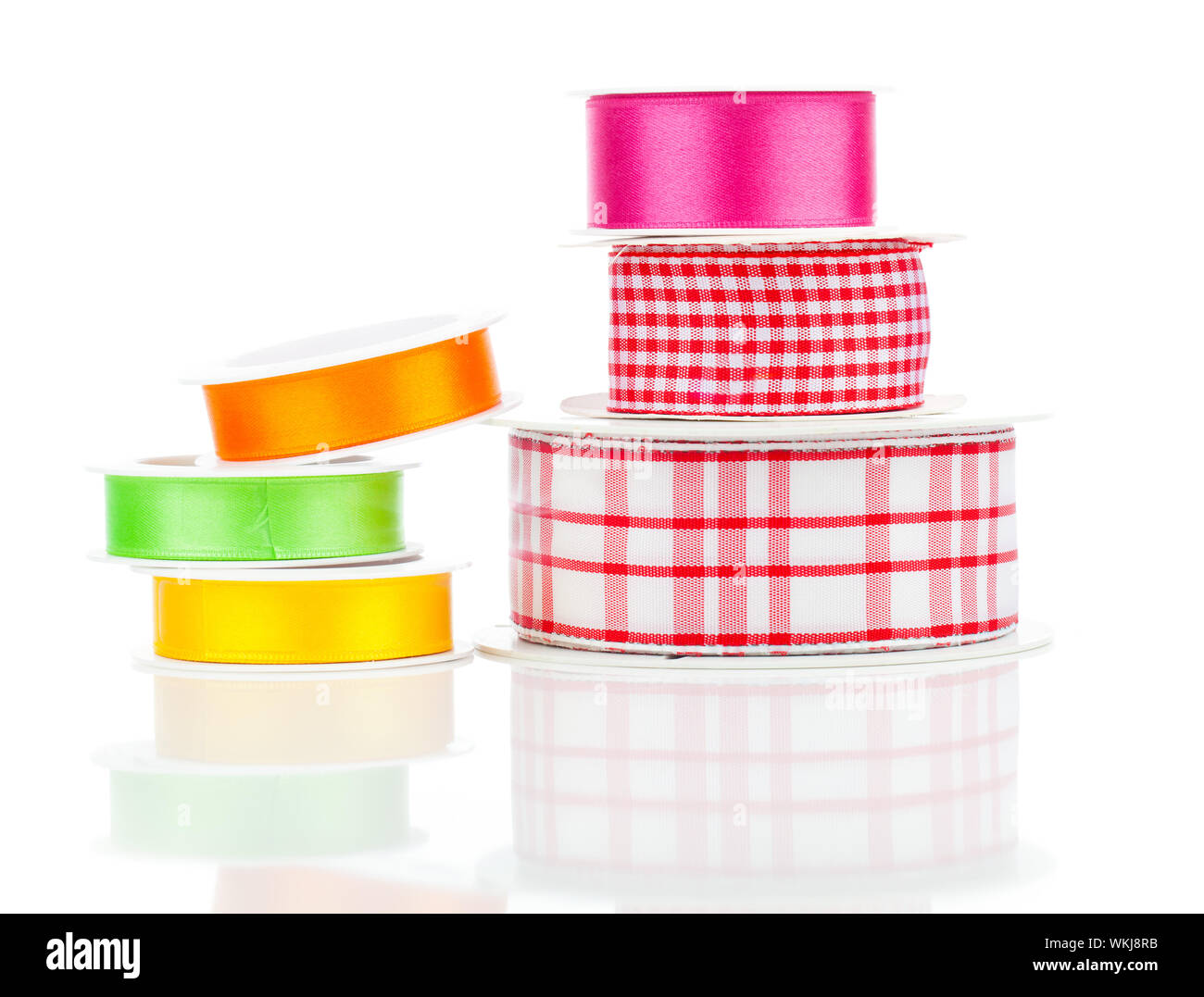 Vibrant pink fabric ribbons hi-res stock photography and images - Alamy