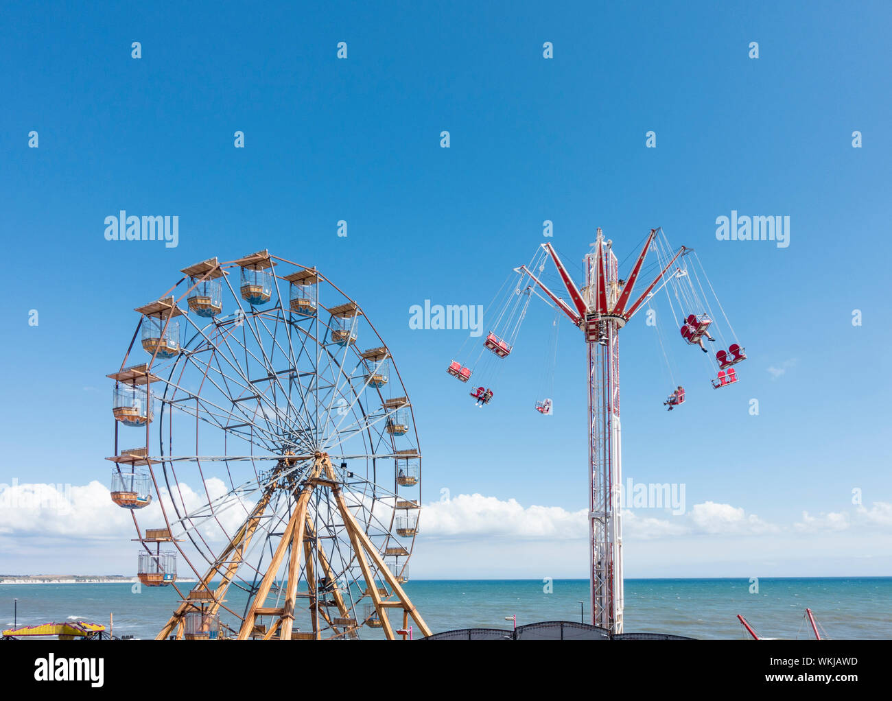 Star flyer ride at bridlington sea front funfair hi-res stock ...