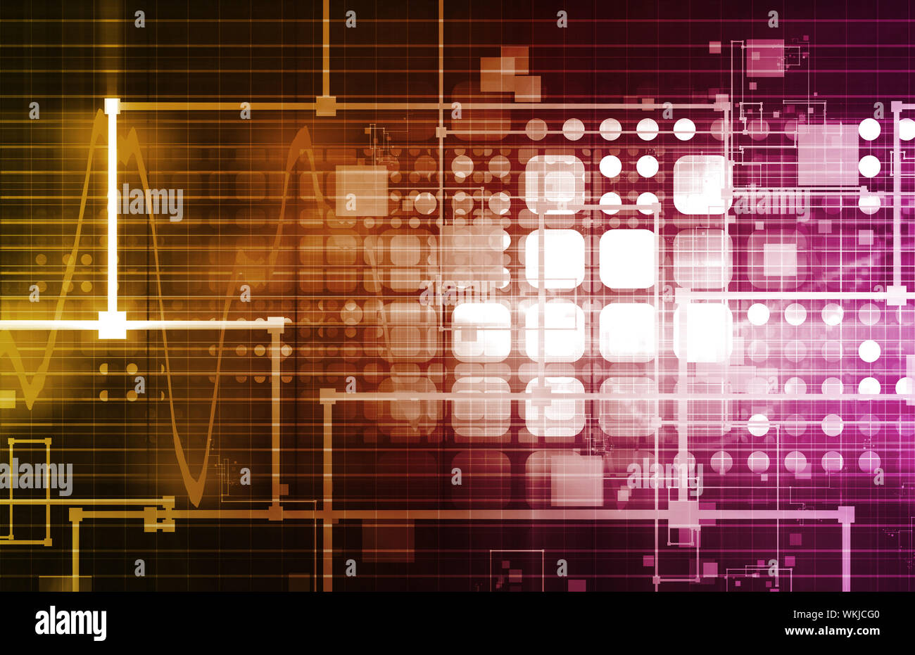 Technology Engineering and Wavelength Spectrum Web Data Stock Photo - Alamy