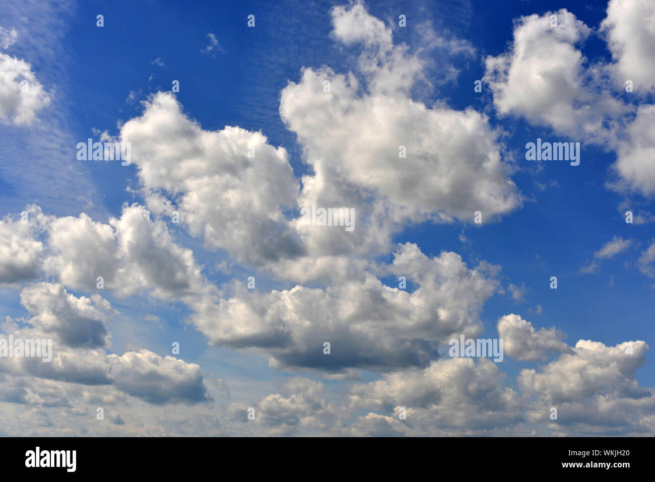 Blue sky and clouds. The bottom view Stock Photo - Alamy