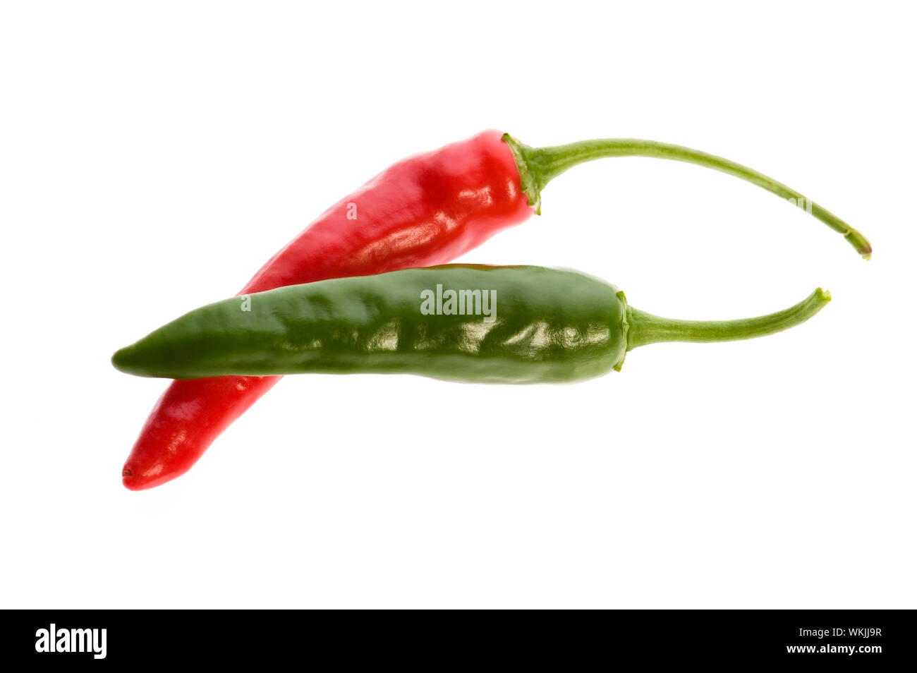 hot chilli peppers isolated on white Stock Photo - Alamy