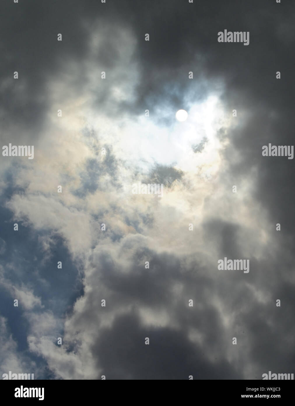 Dramatic Night Sky and Clouds with Moon Ountdoors Stock Photo - Alamy