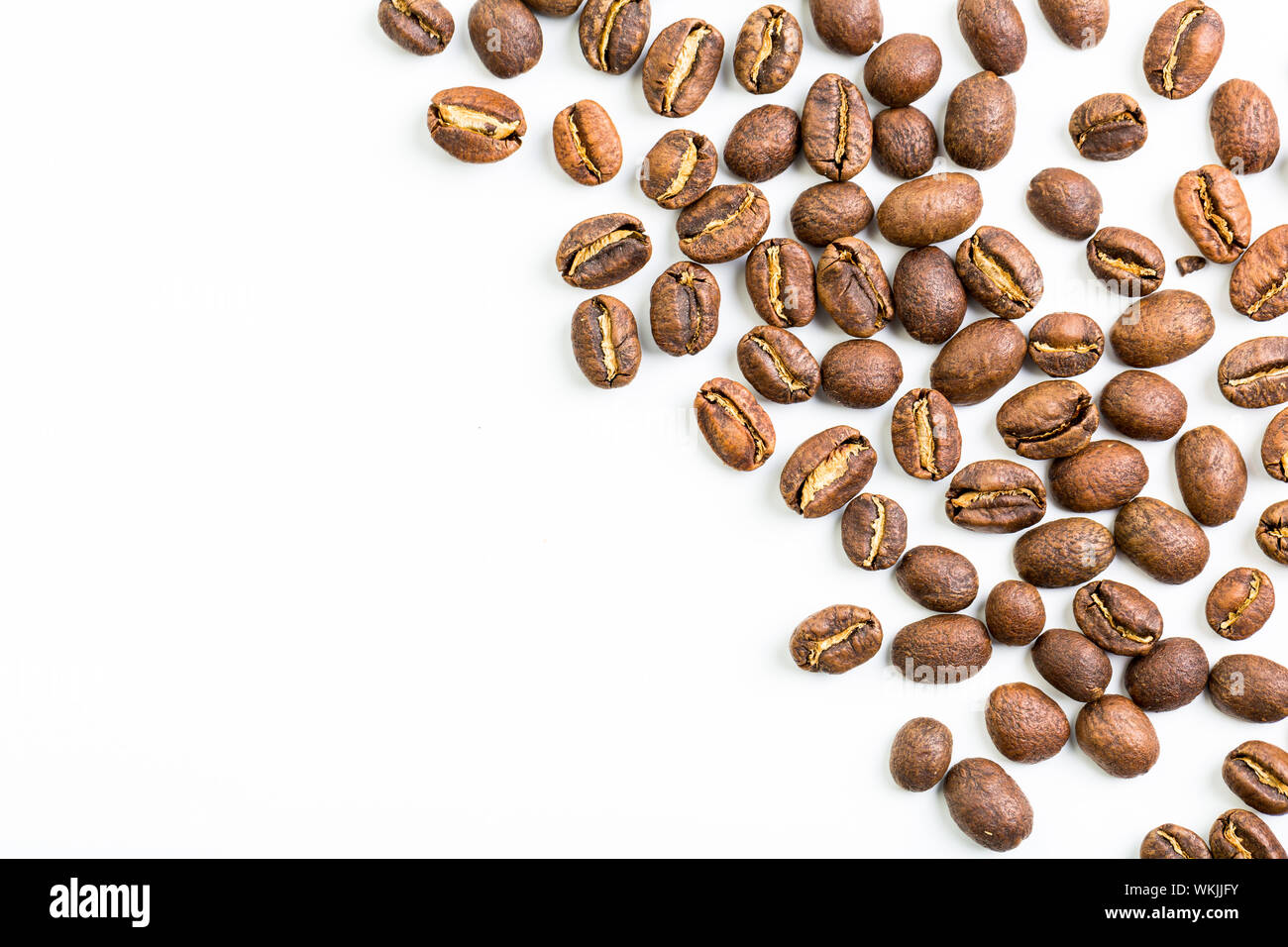 Coffee beans isolated on white Stock Photo - Alamy