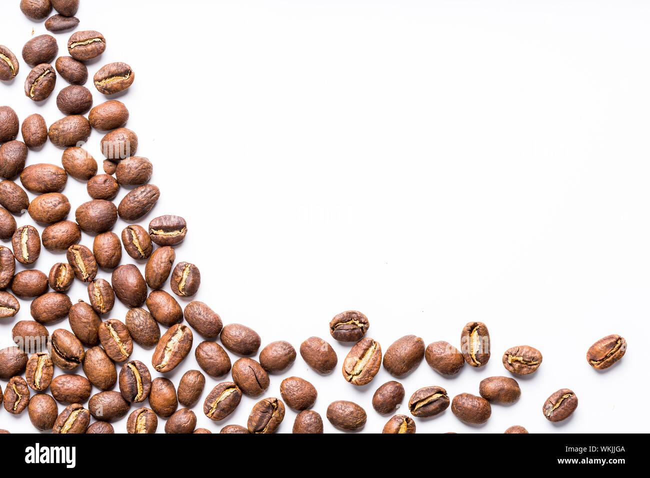 Coffee beans isolated on white Stock Photo - Alamy