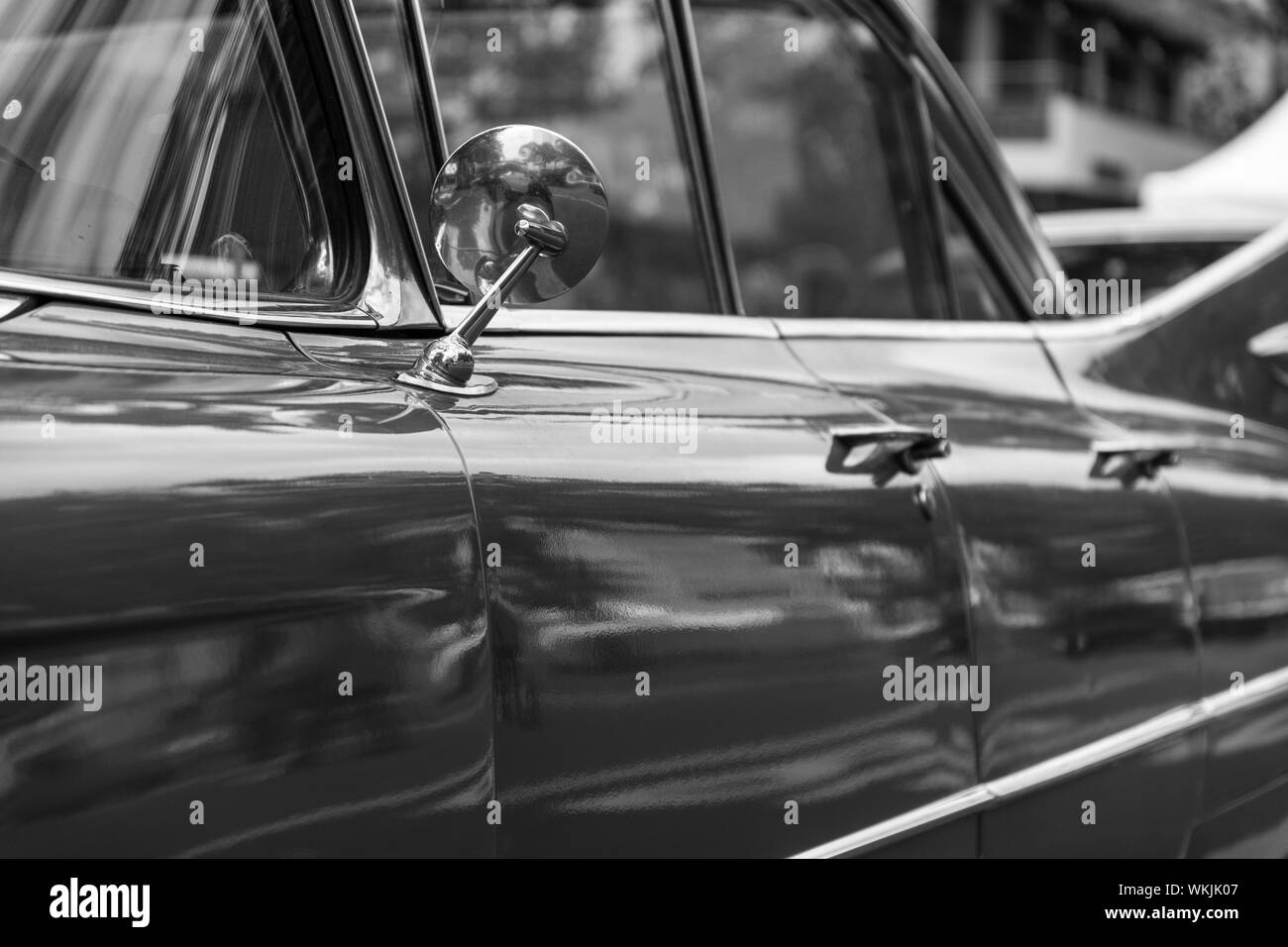 Car close up view Black and White Stock Photos & Images - Alamy