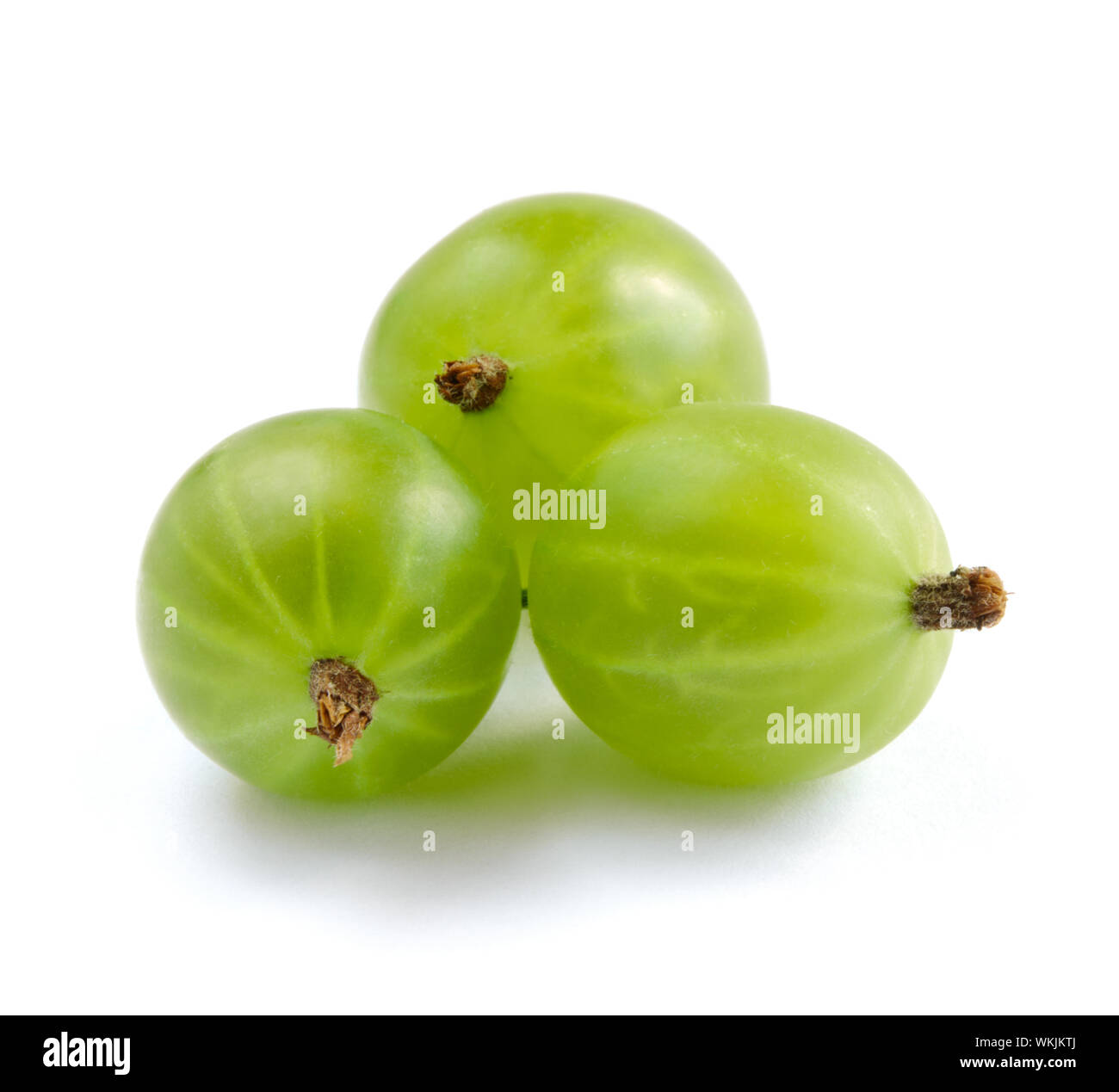 Ripe Gooseberries Isolated on the White Background Stock Photo - Alamy