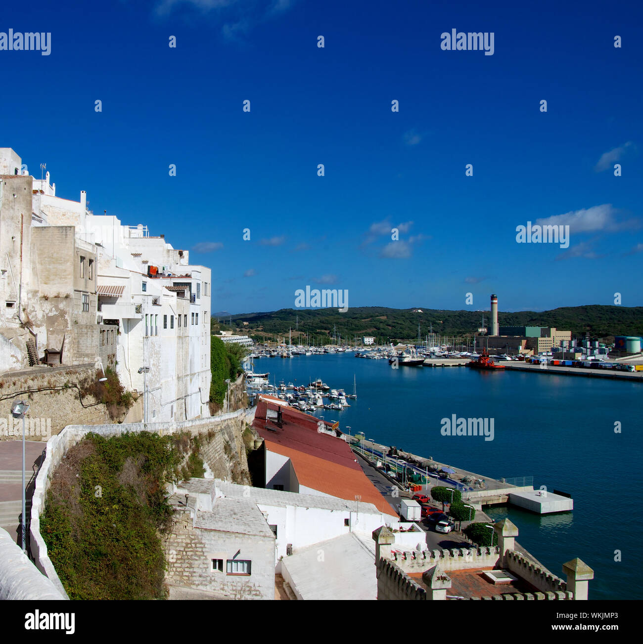 Mahon Harbor and Port, Menorca, Balearic Islands Stock Photo - Alamy