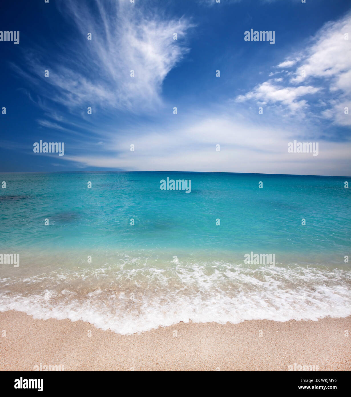 beautiful beach and summer time Stock Photo - Alamy