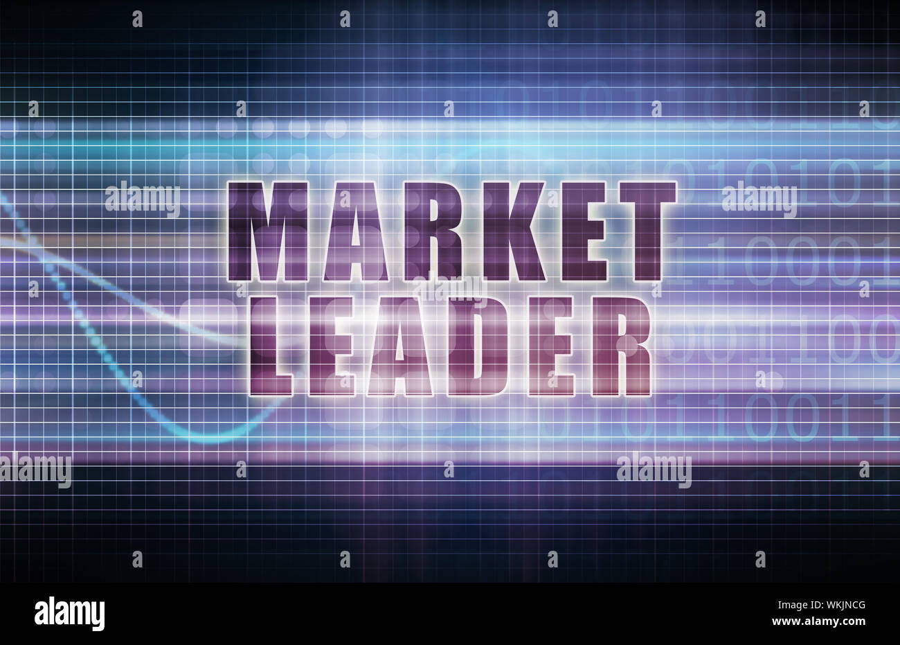 Market Leader on a Tech Business Chart Art Stock Photo - Alamy