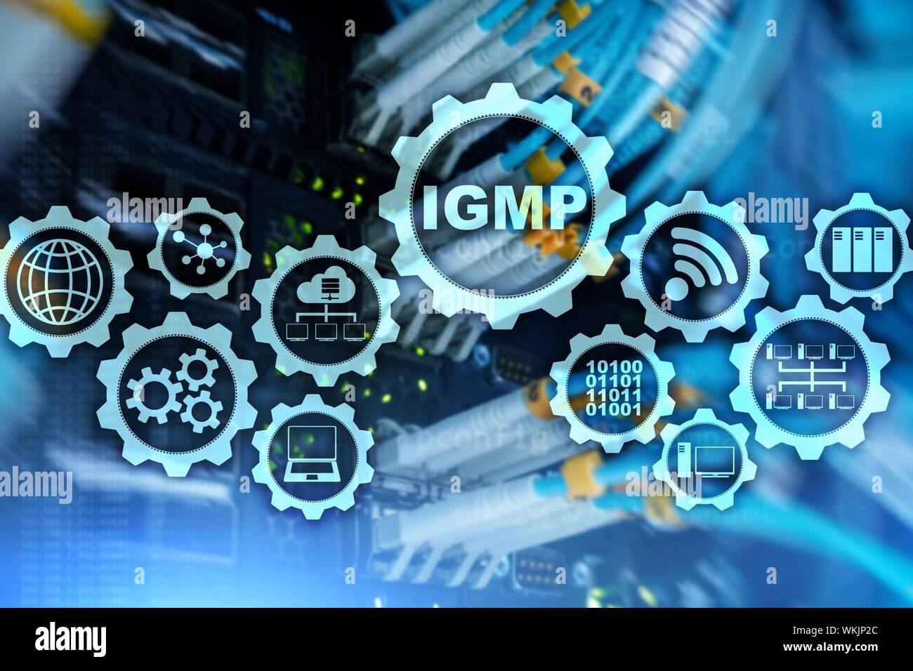 IGMP. Internet Group Management Protocol concept. Communications ...