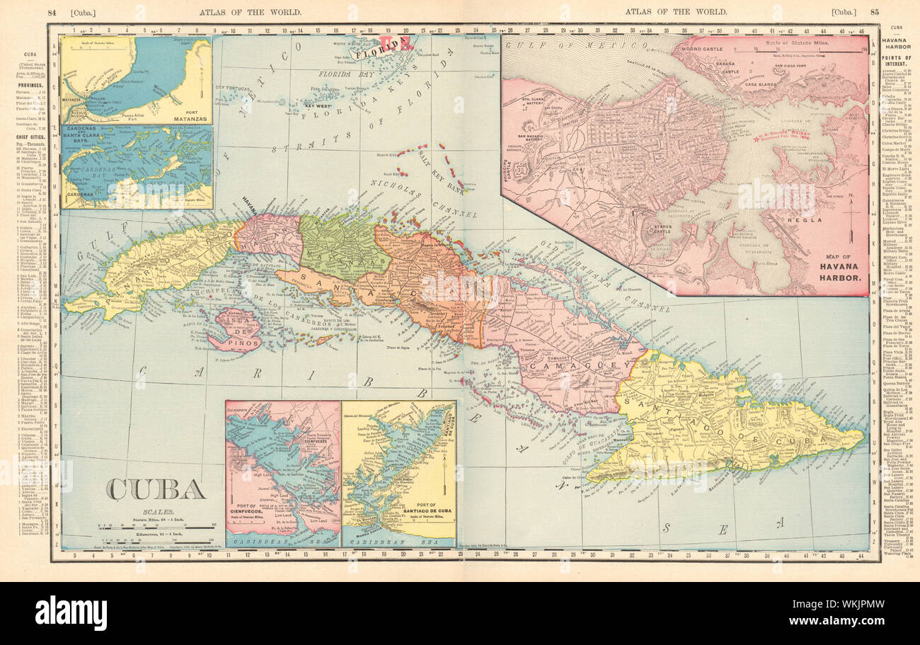 Havana old map hi-res stock photography and images - Alamy