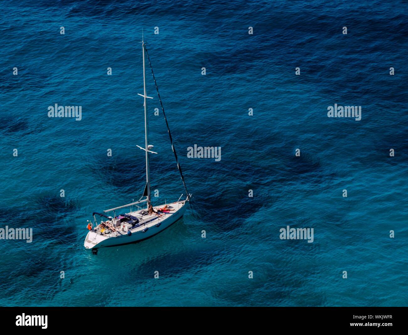 Calm Sea Boat High Resolution Stock Photography and Images - Alamy