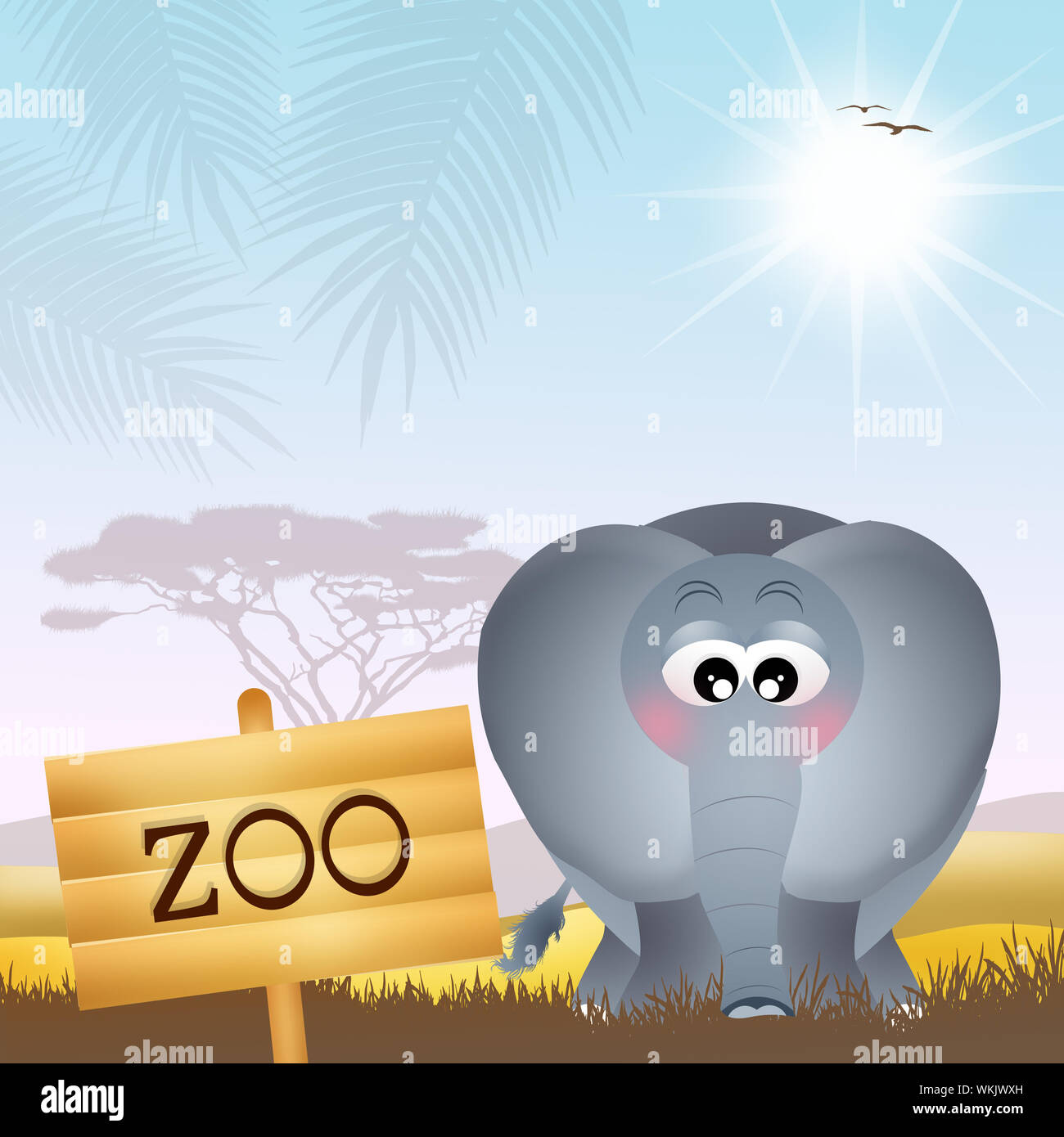 Elephant Zoo Sign High Resolution Stock Photography and Images - Alamy