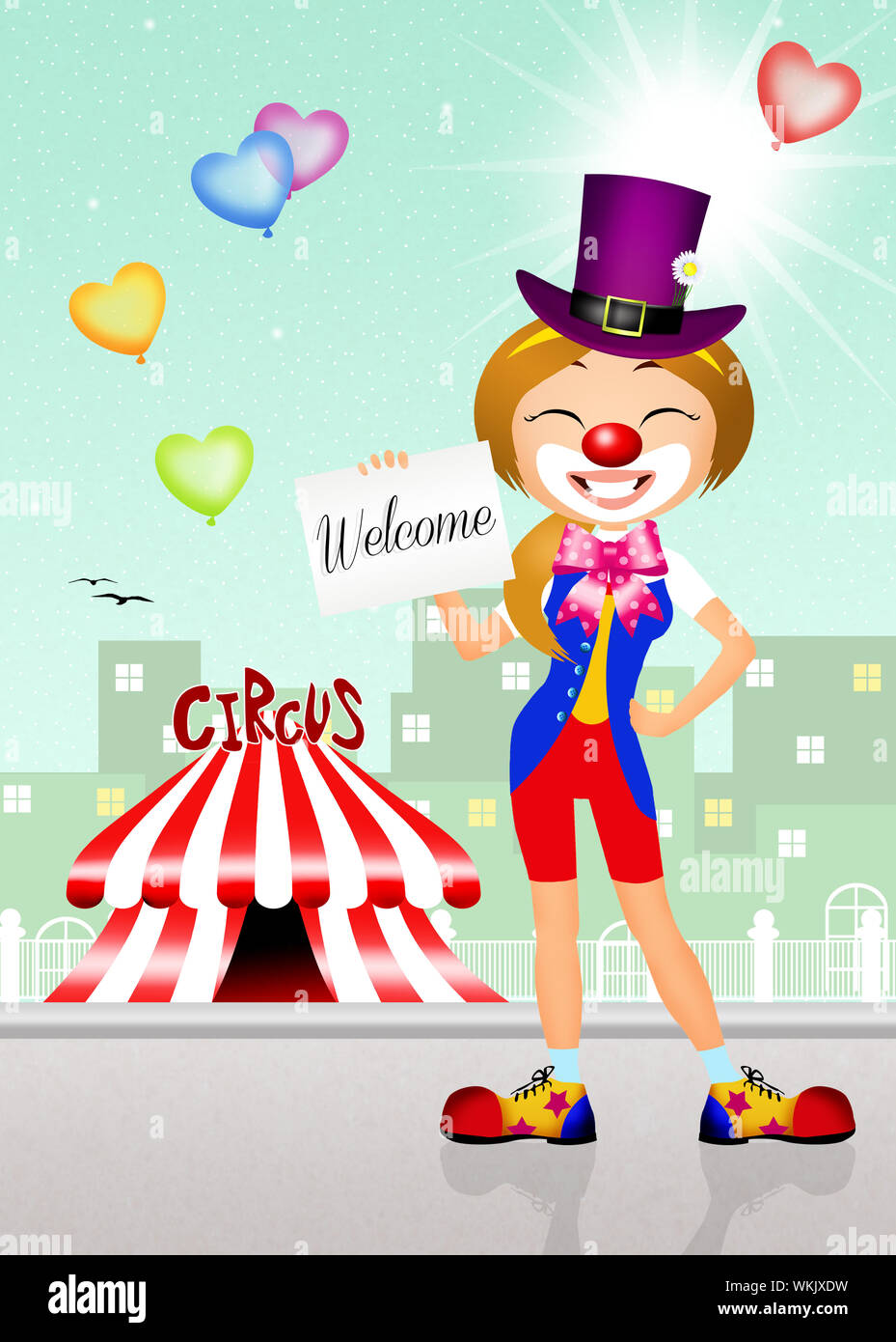 welcome at the circus Stock Photo - Alamy