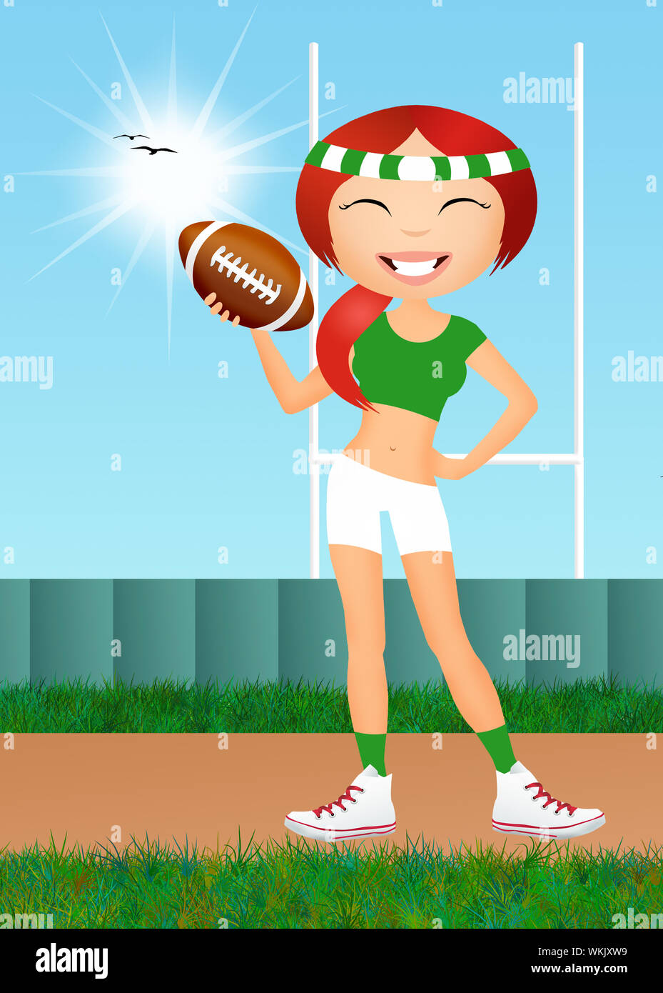 girl playing rugby Stock Photo - Alamy