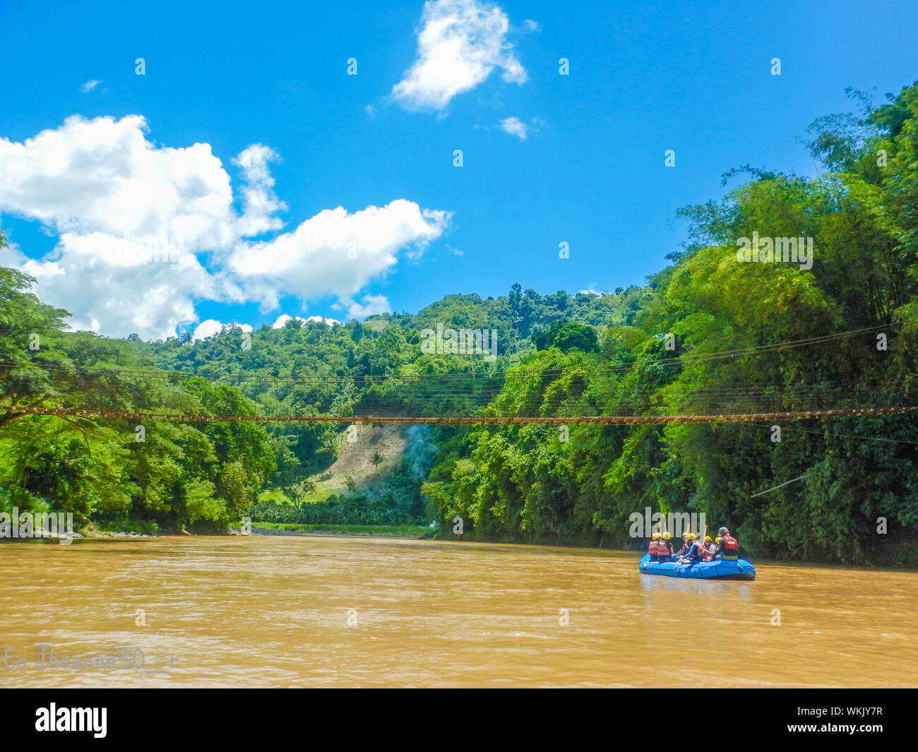 People Boating On River Amidst Trees Stock Photo - Alamy