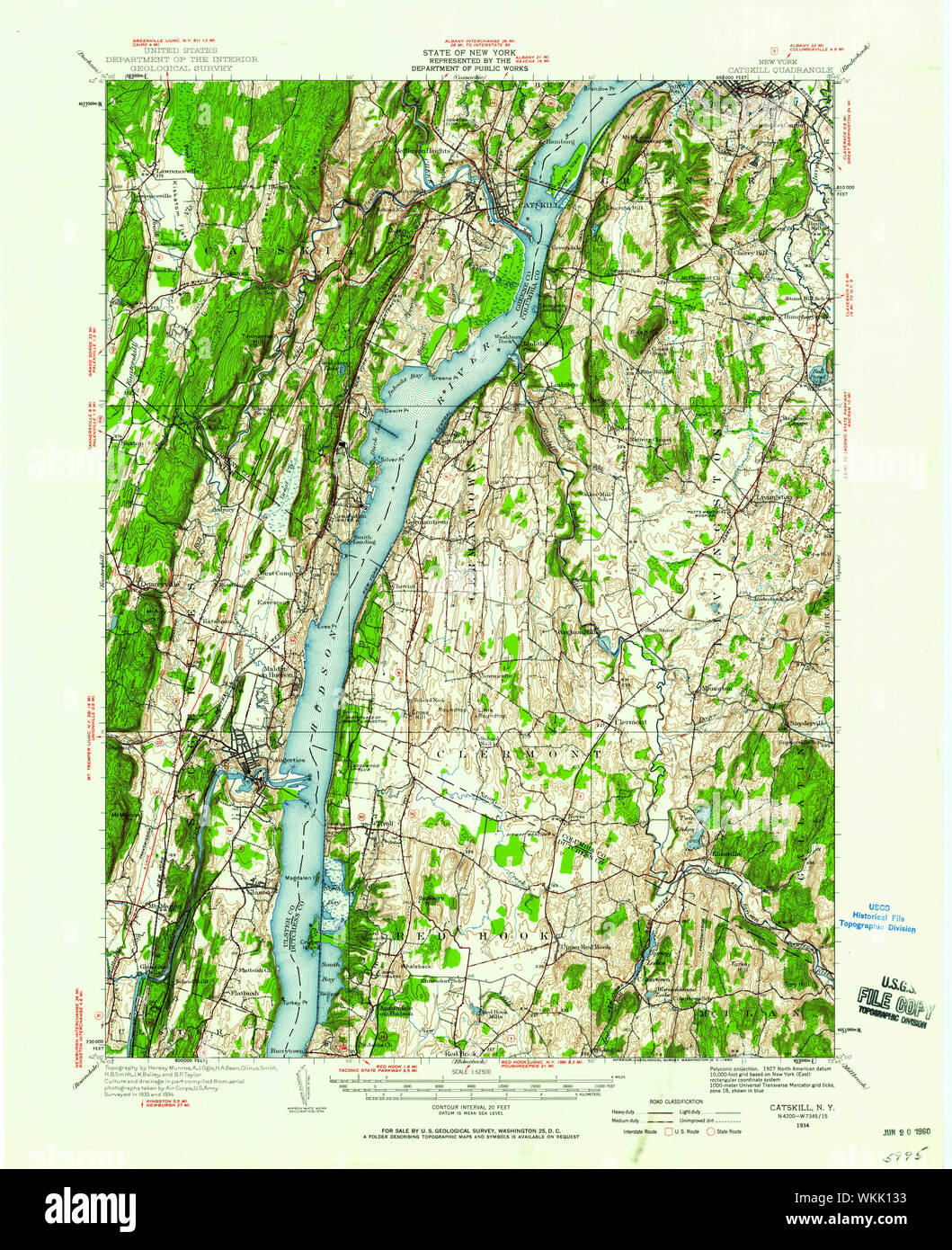 Map of catskill hi-res stock photography and images - Alamy