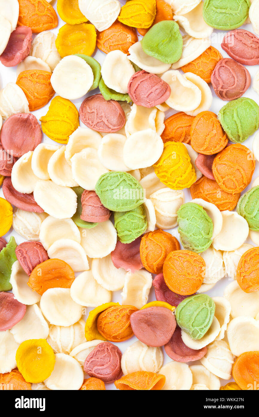 Italian colors pasta background Stock Photo - Alamy