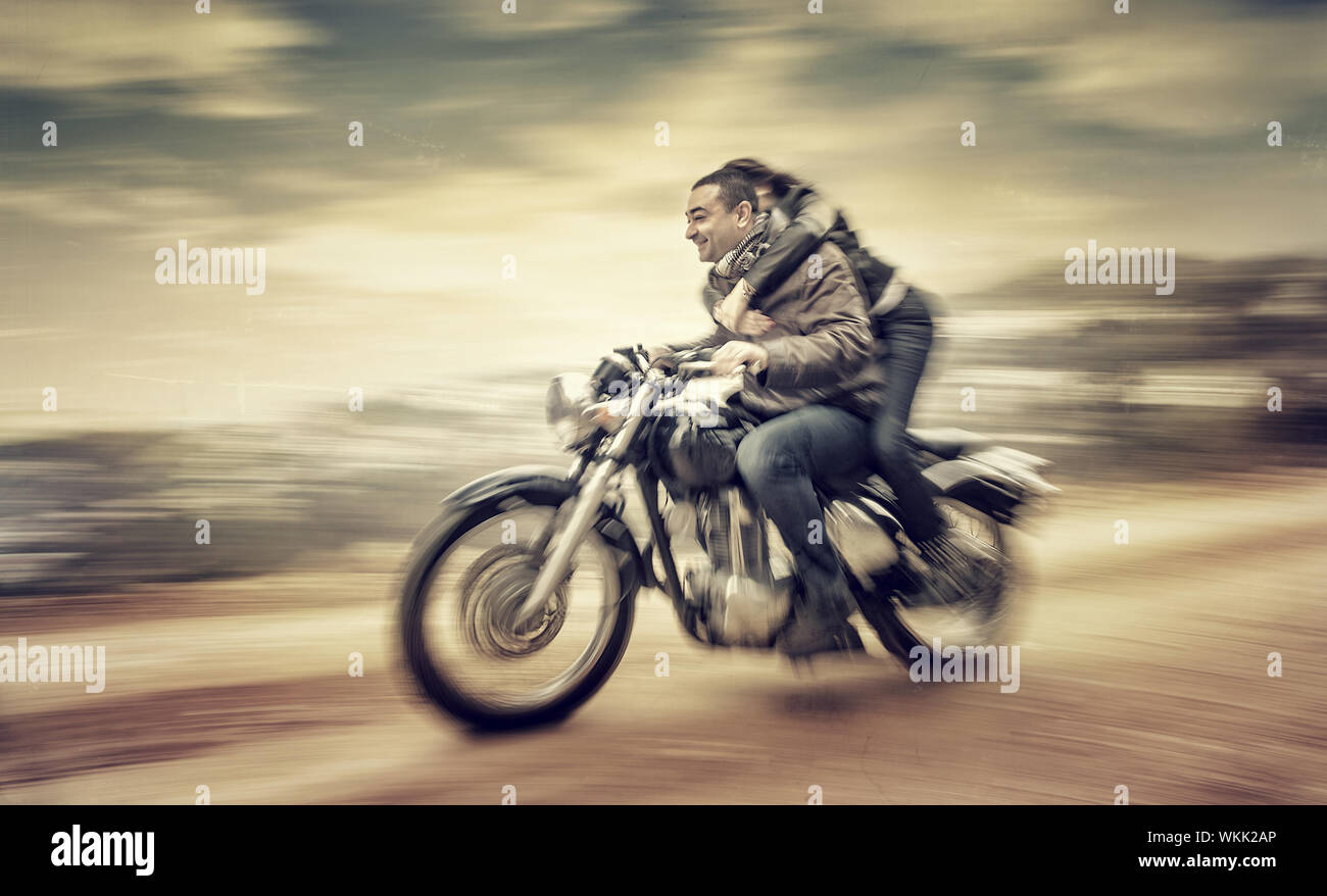 Moving movement ride rider riding bike biker hi-res stock photography ...