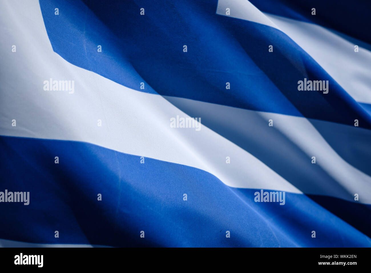 Greek flag waving hi-res stock photography and images - Alamy