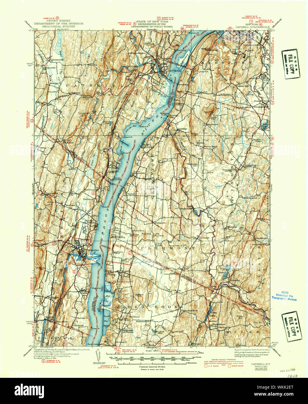Map of catskill hi-res stock photography and images - Alamy