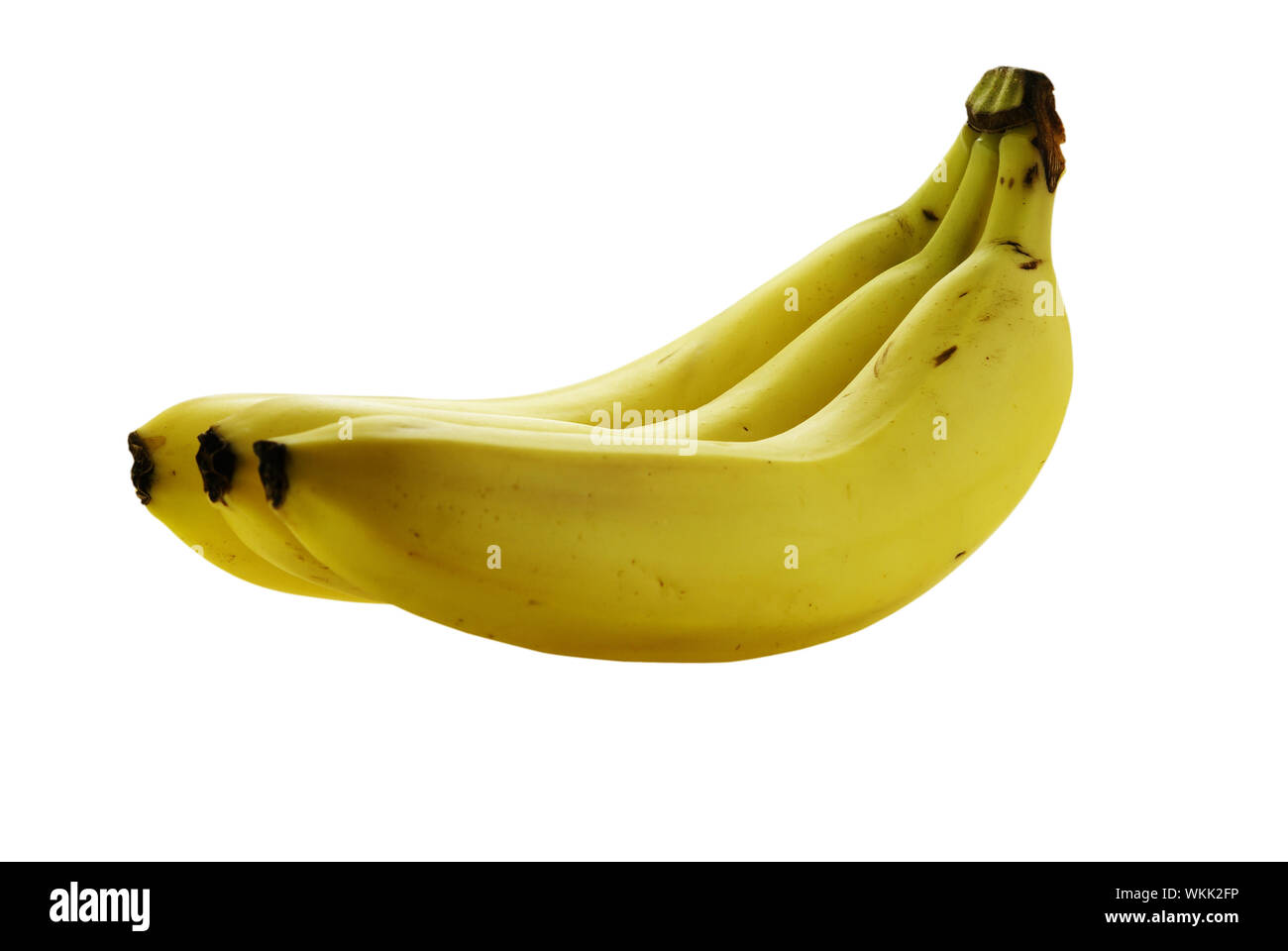tree ripe fresh bananas over white background Stock Photo - Alamy