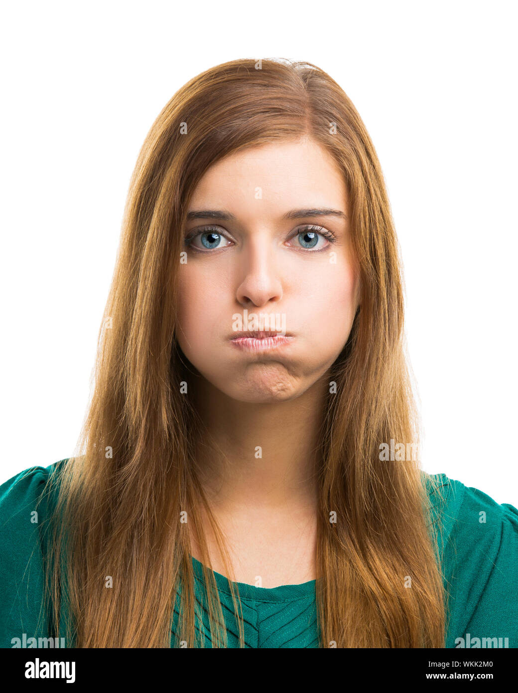 Tired young woman bored fed up hi-res stock photography and images - Alamy