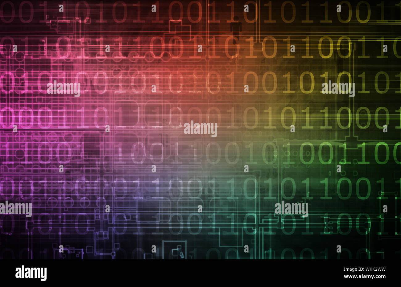 Binary Technology as a Abstract Background Art Stock Photo - Alamy