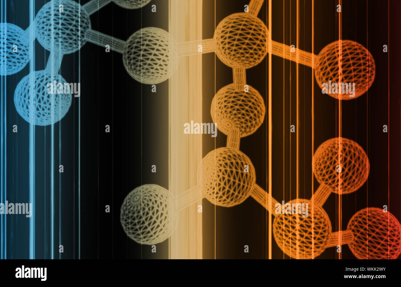Science Background with a Atom Cell Structure Stock Photo - Alamy