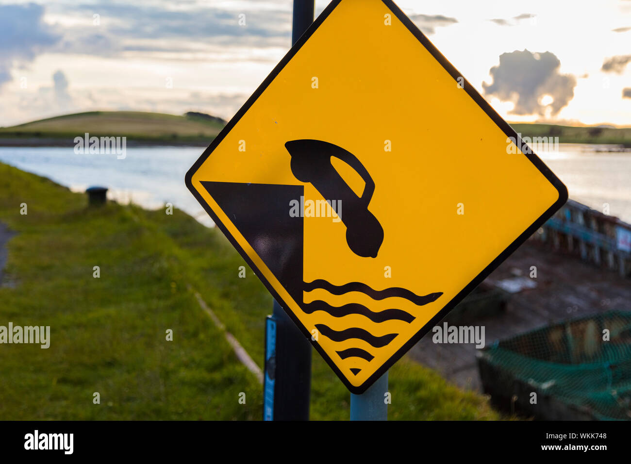 Dont drive into water hi-res stock photography and images - Alamy