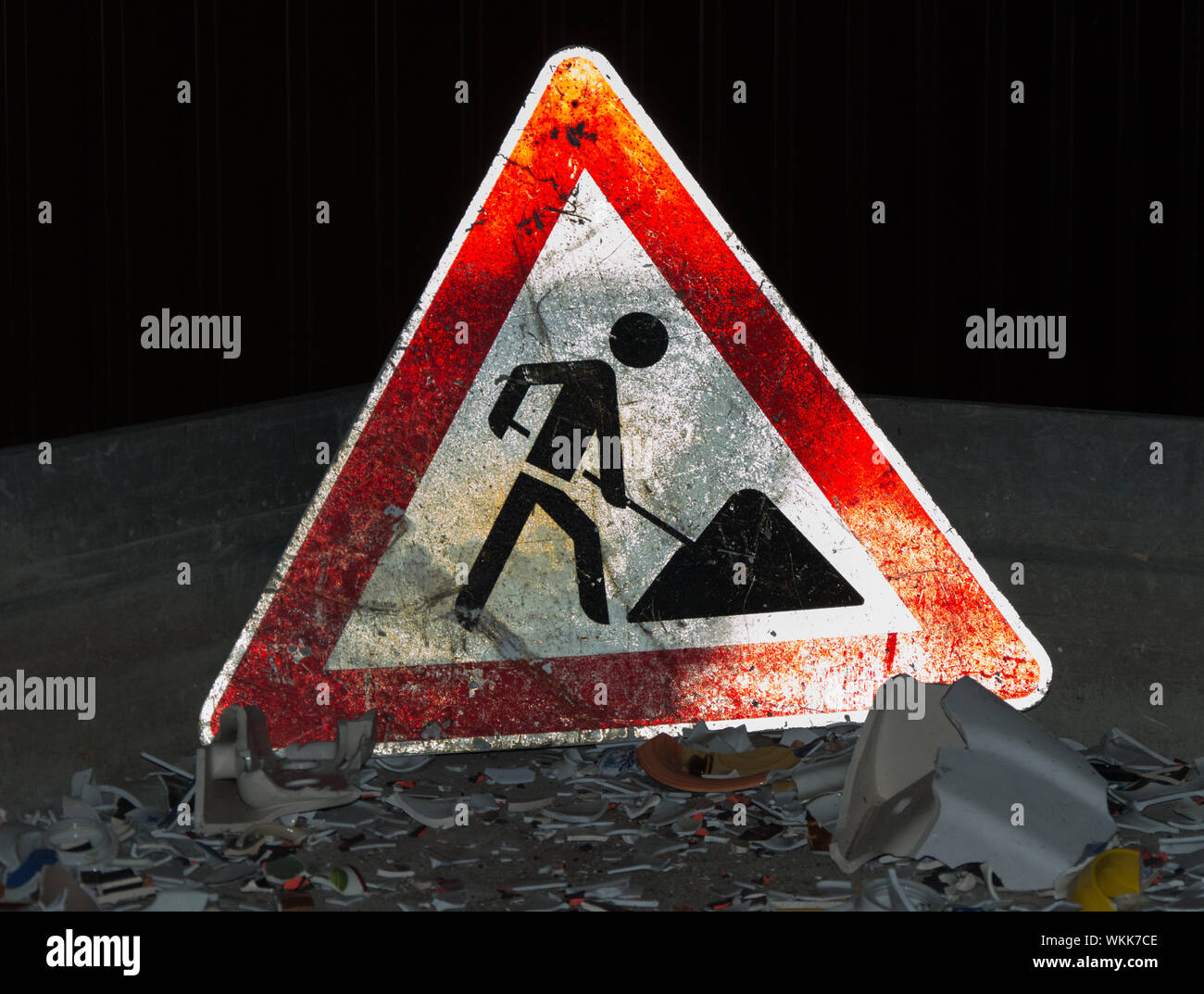 Broken information sign hi-res stock photography and images - Alamy