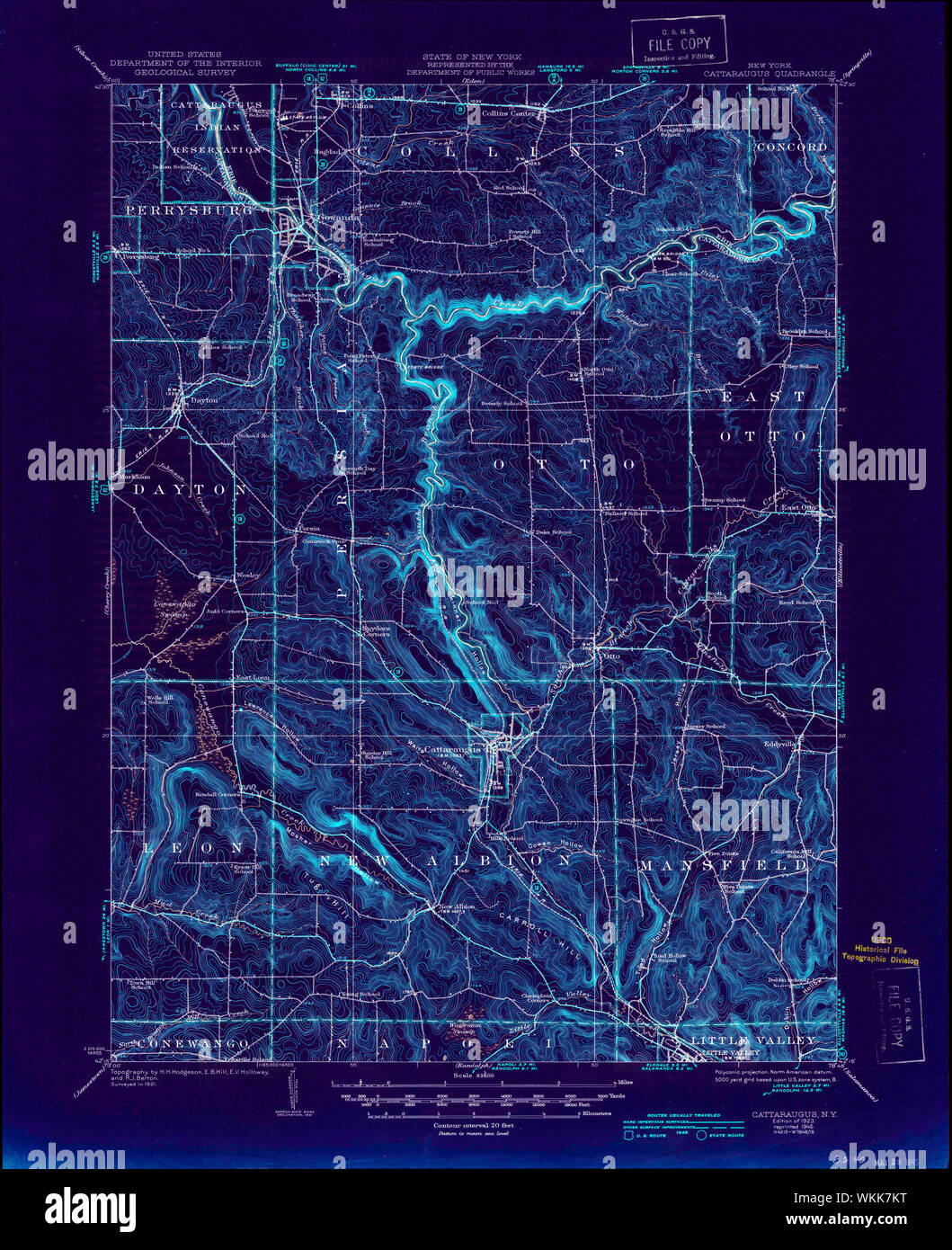 Map of cattaraugus hi-res stock photography and images - Alamy