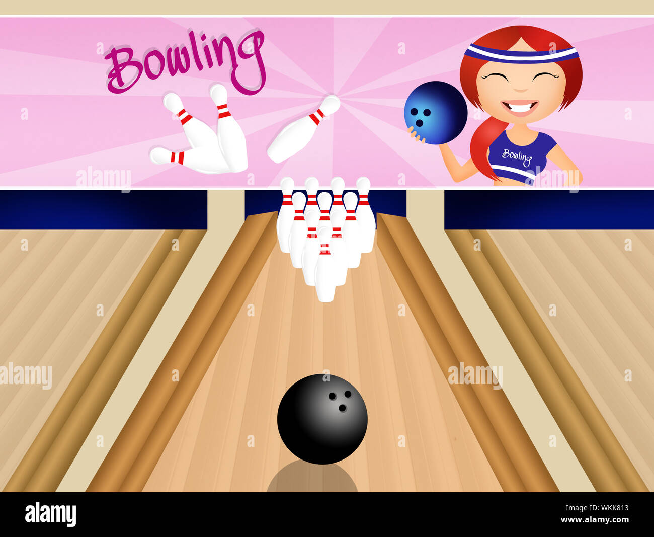 Cartoon Bowling Ball High Resolution Stock Photography and Images - Alamy