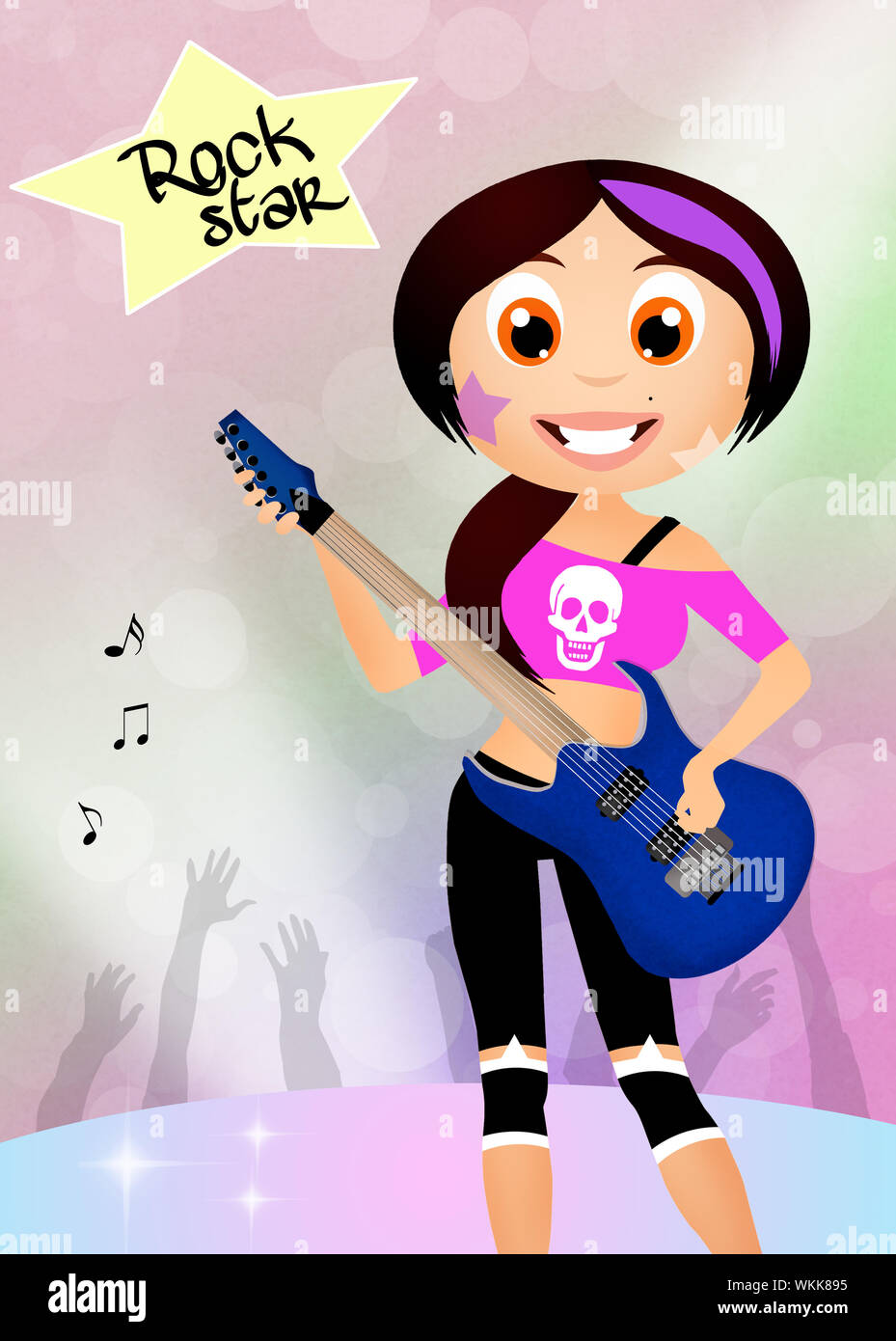 Rock star girl hi-res stock photography and images - Alamy