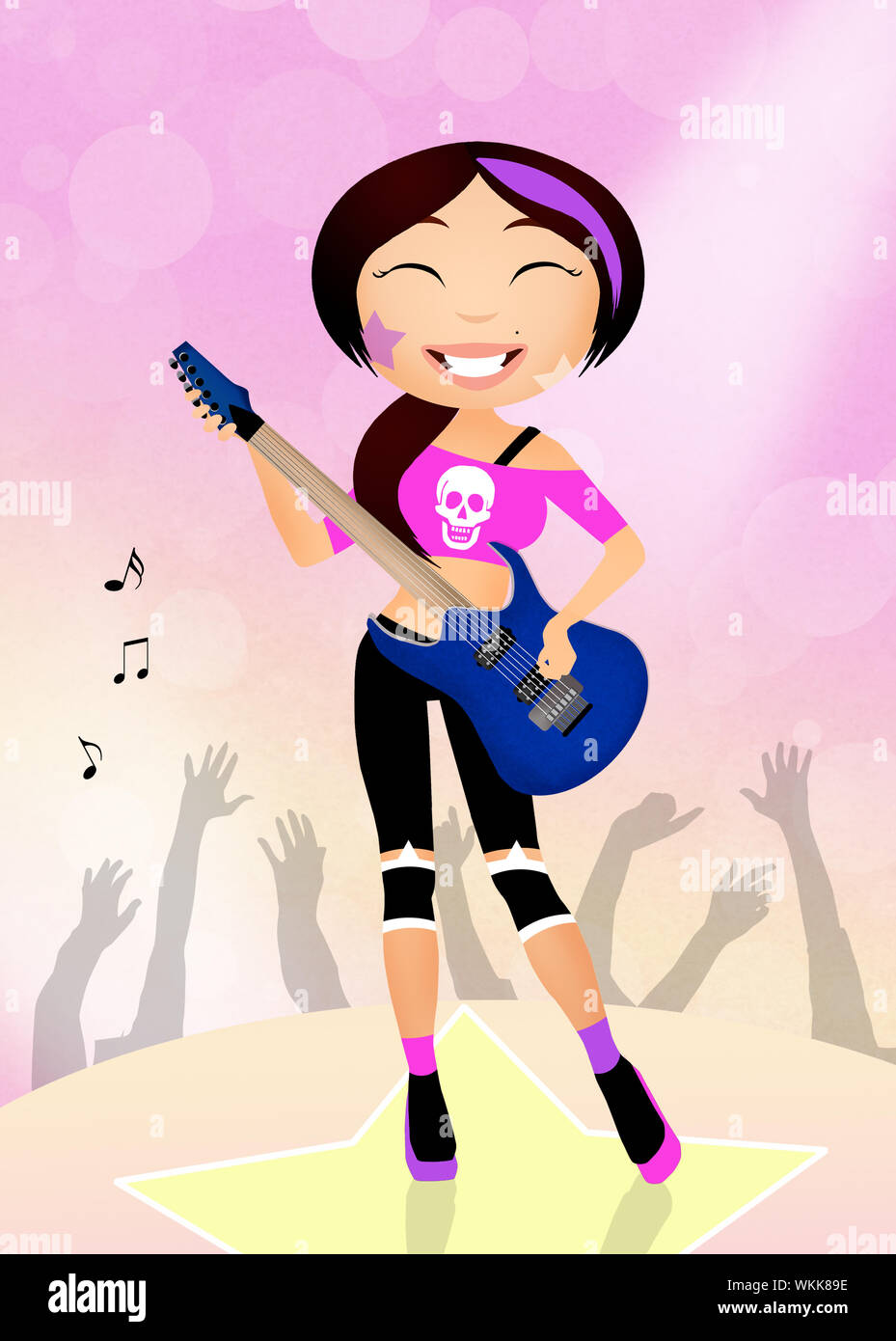 Rock Singer Cartoon Stock Photos & Rock Singer Cartoon Stock Images - Alamy