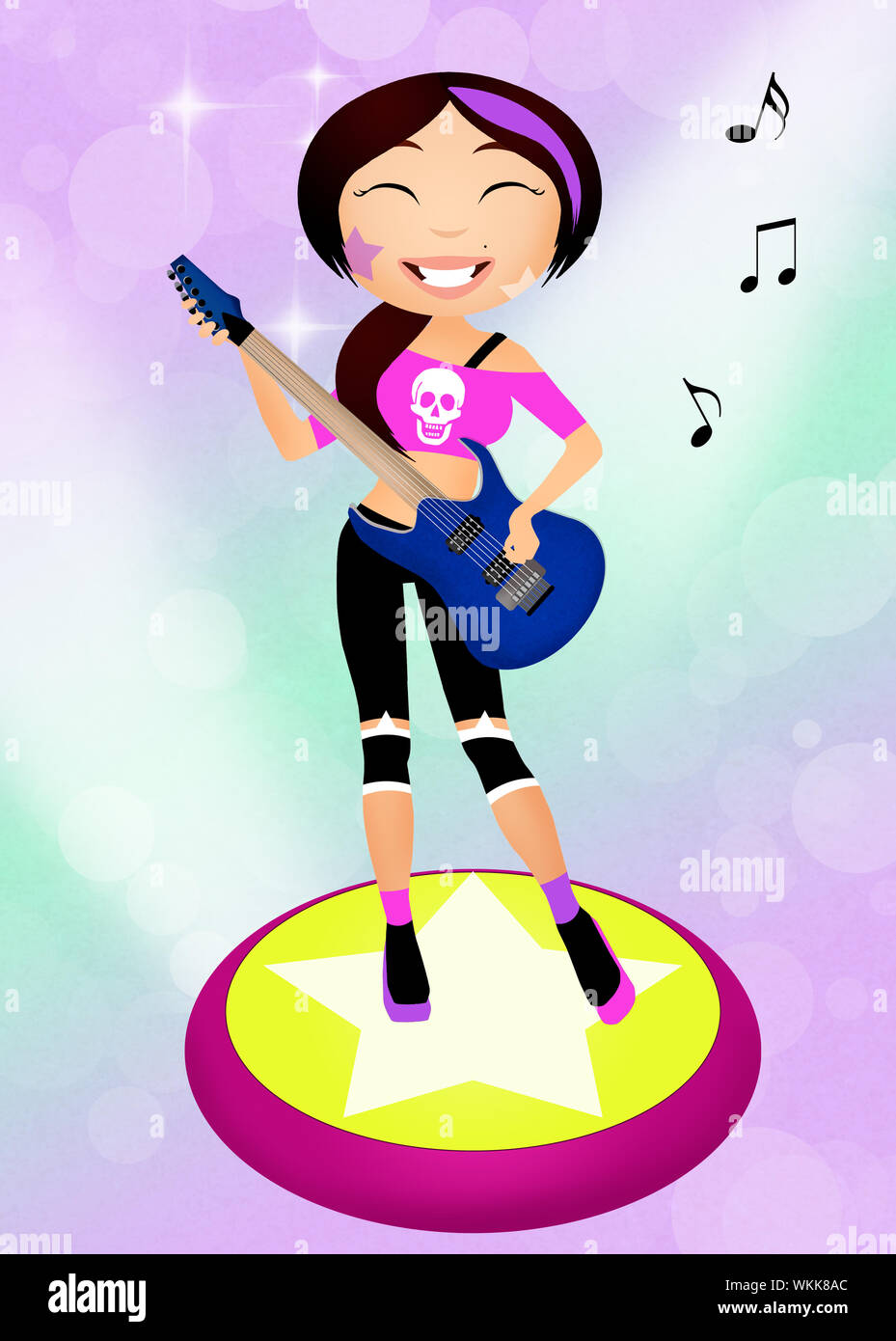 Rock Singer Cartoon Stock Photos & Rock Singer Cartoon Stock Images - Alamy