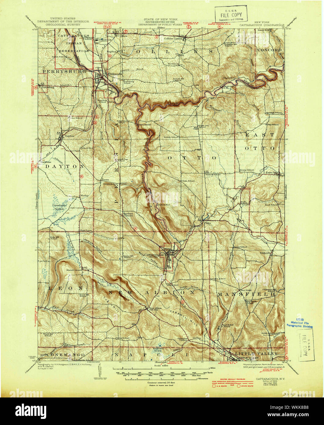 Map of cattaraugus hi-res stock photography and images - Alamy