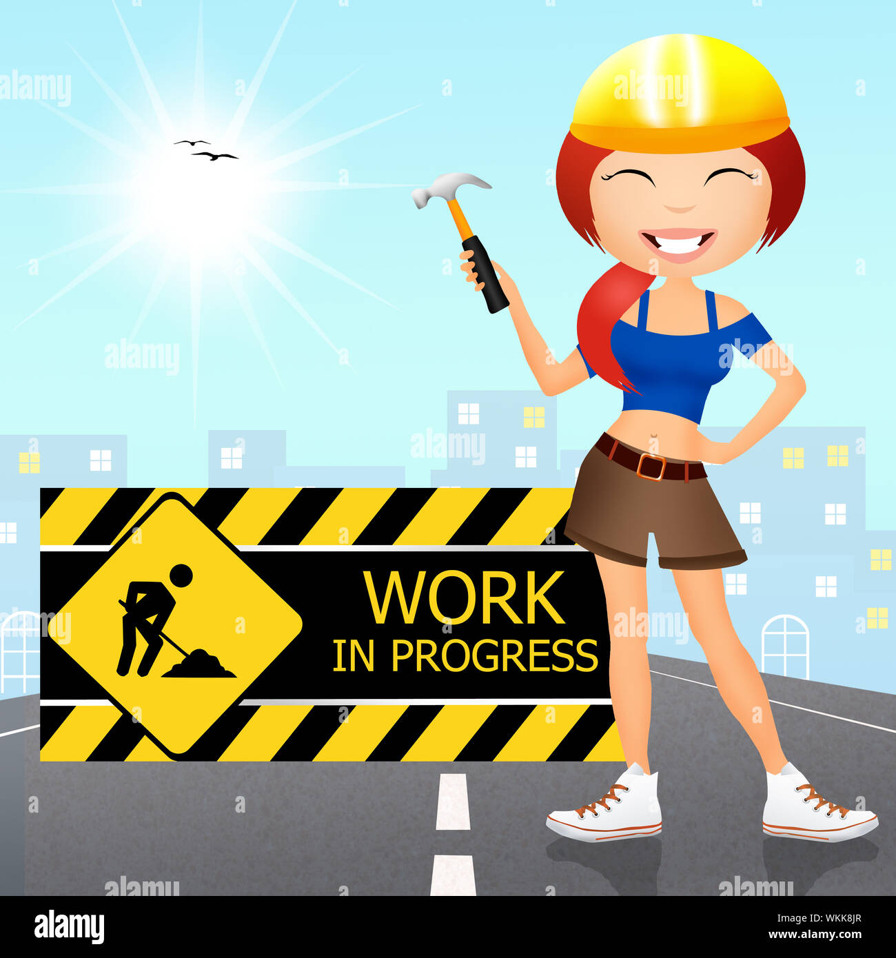 work in progress Stock Photo - Alamy