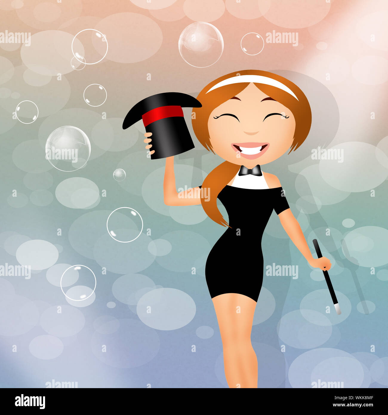 Woman levitation magic show hi-res stock photography and images - Alamy