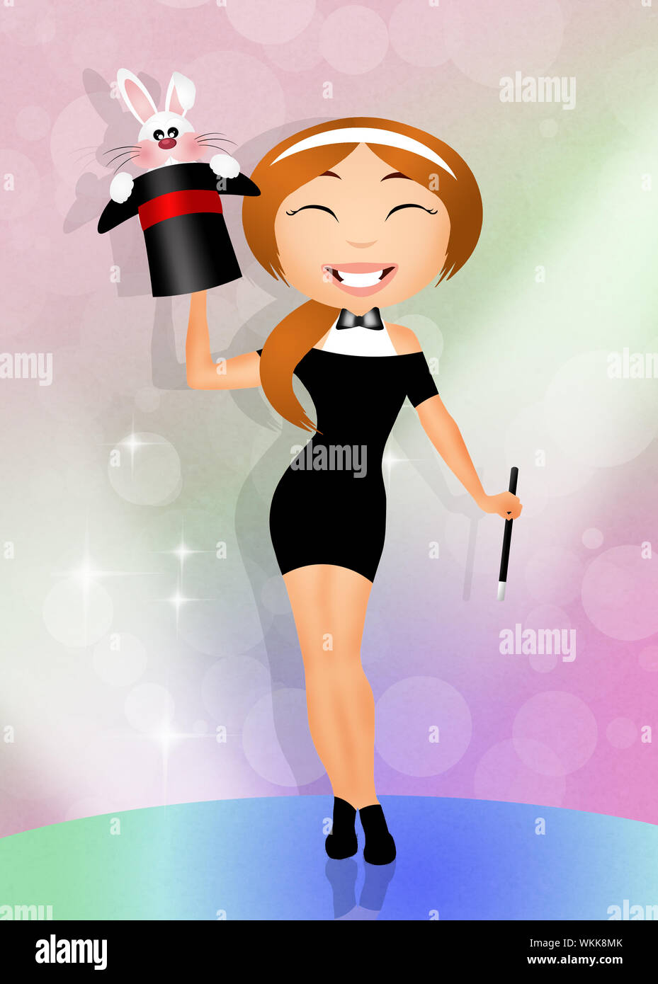 Woman levitation magic show hi-res stock photography and images - Alamy