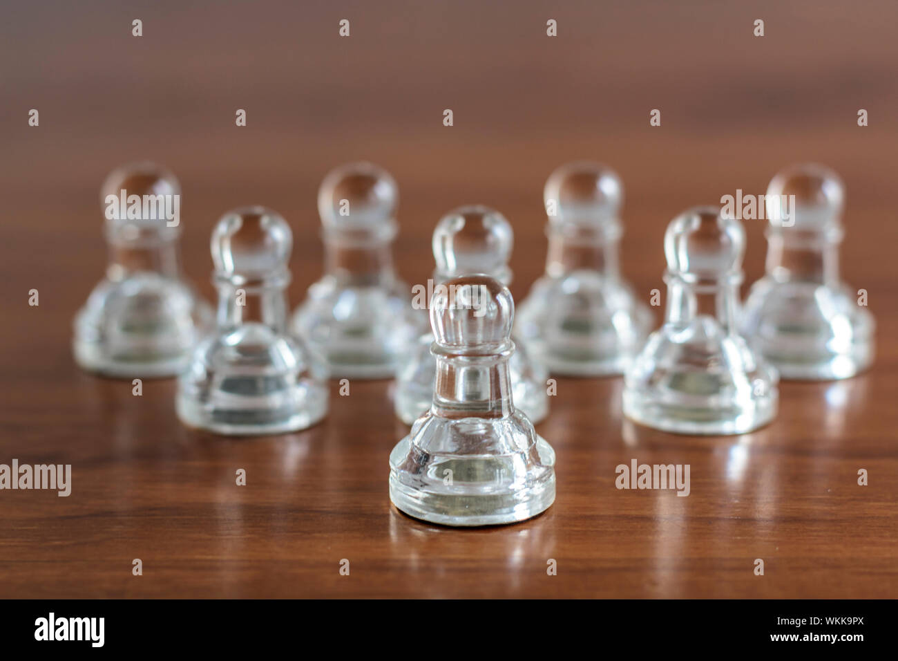 Chess pieces. Business leader concept Stock Photo - Alamy