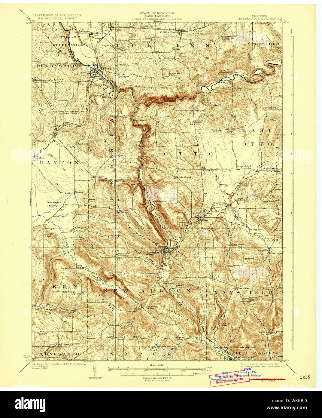 Map of cattaraugus hi-res stock photography and images - Alamy