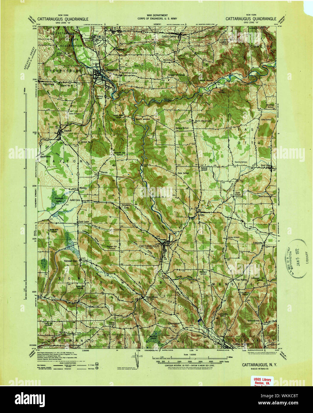 Map of cattaraugus hi-res stock photography and images - Alamy