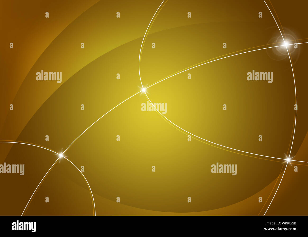 Abstract yellow background with smooth lines. Contemporary style Stock ...