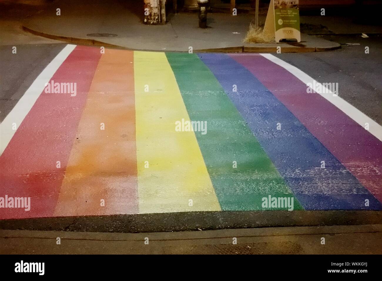 Pride Flag On The Road High Resolution Stock Photography and Images - Alamy