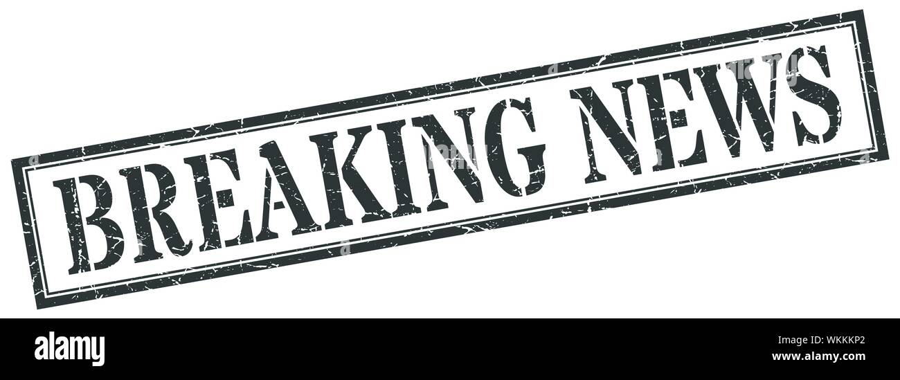 Breaking news stamp Black and White Stock Photos & Images - Alamy
