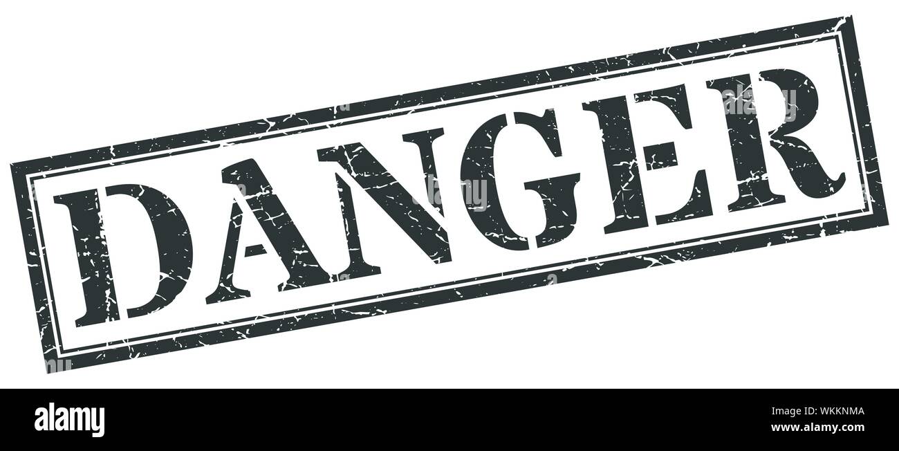 danger stamp. danger square grunge sign. danger Stock Vector Image ...