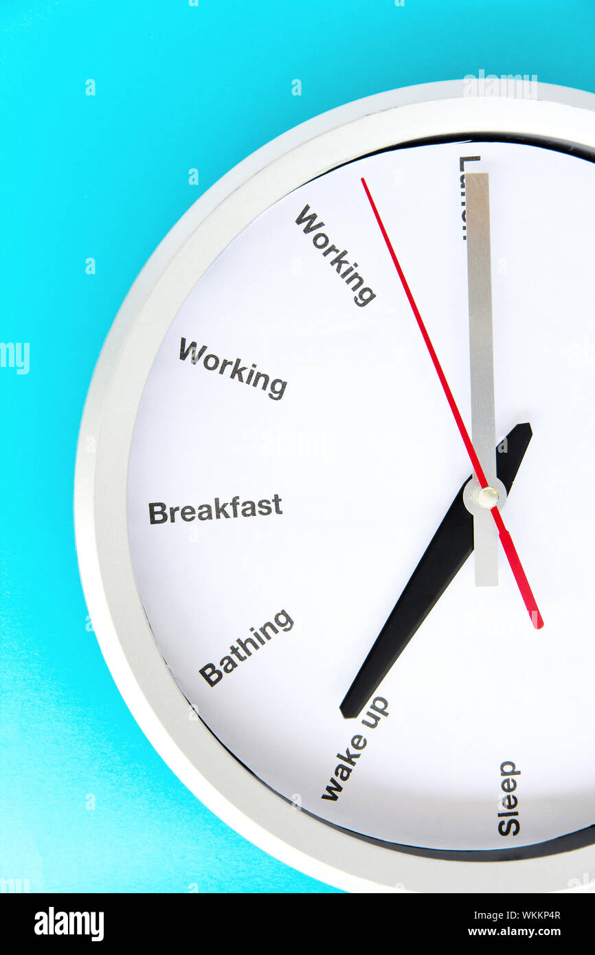 Time breakfast concept clock hi-res stock photography and images - Alamy