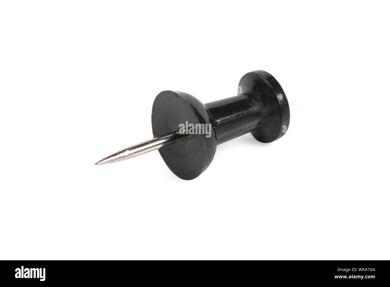 Single thumbtack isolated on the white Stock Photo - Alamy