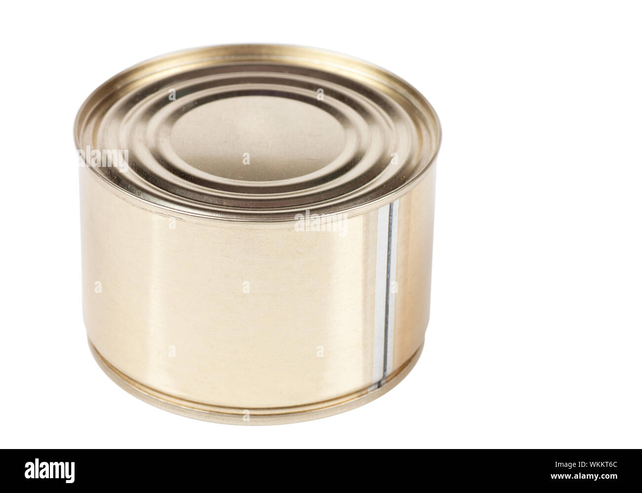 Studio shot of tin can isolated on the white background Stock Photo - Alamy